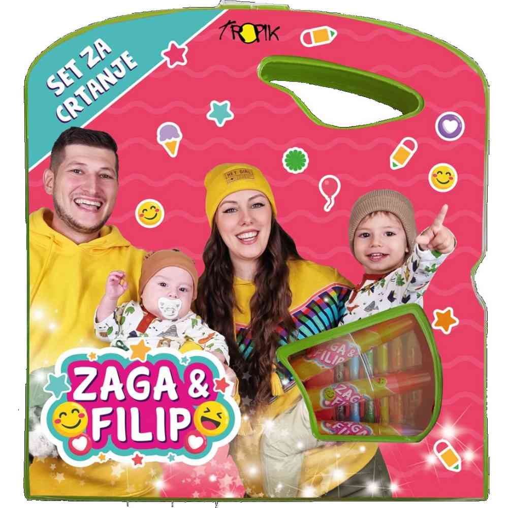 SET ZA CRTANJE - ZAGA & FILIP 2 | Dexy Co Kids