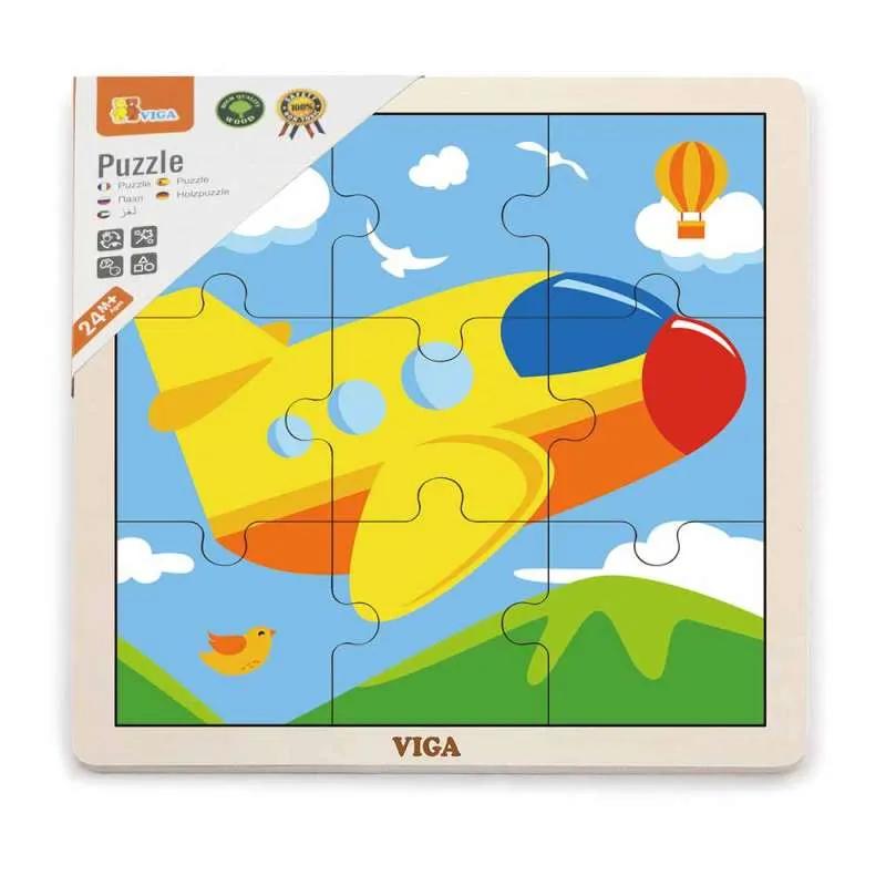 DRVENE PUZZLE AVION | Dexy Co Kids